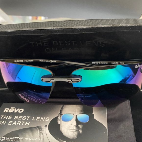 Revo | Accessories | Revo Descend N Rimless Sunglasses Evergreen Lens ...